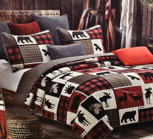 Lodge Life Quilt Set - Papa Bear's Northwoods